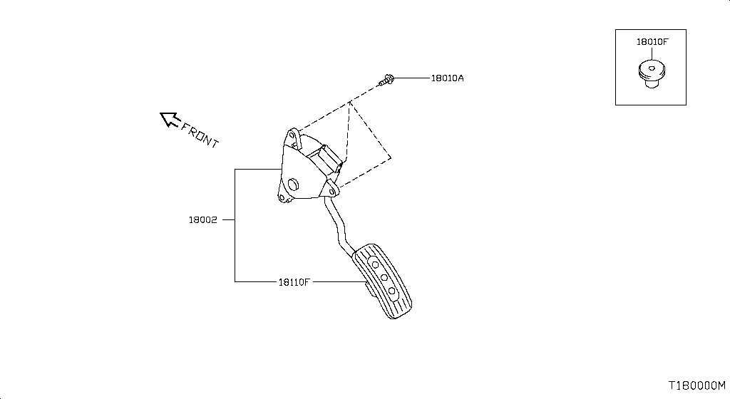 18002-1JY0A Lever Complete Nissan | YoshiParts
