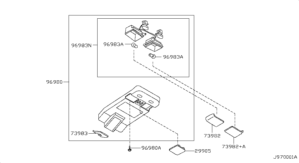 96980-VV10B K Console Nissan | YoshiParts