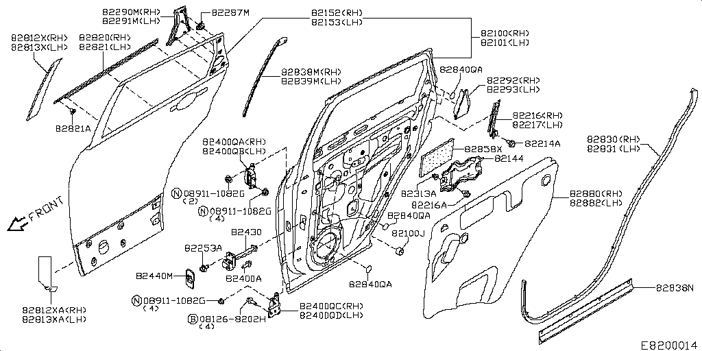 82839-JD01D Seal Nissan | YoshiParts