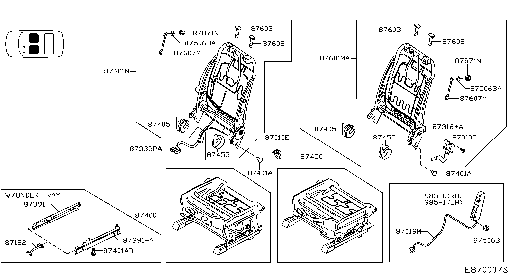 87651-JD00A Frame Assy Nissan | YoshiParts