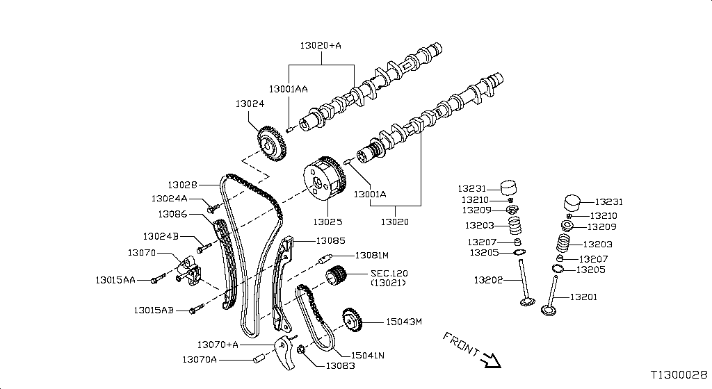 13028-EE50A Chain Cam Shaft Nissan | YoshiParts
