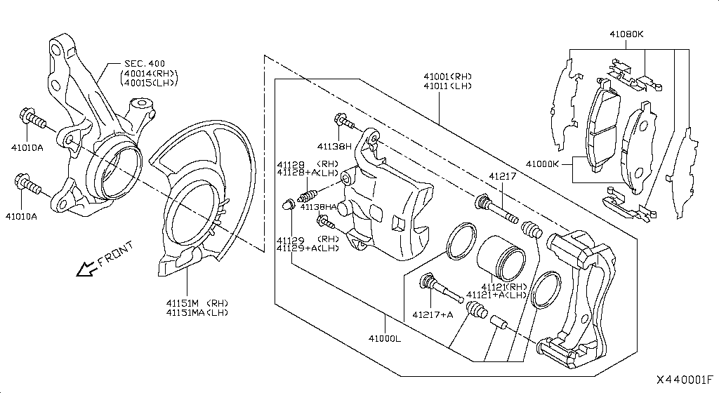 D1060-1HL0B Pad Kit-Disc Nissan | YoshiParts