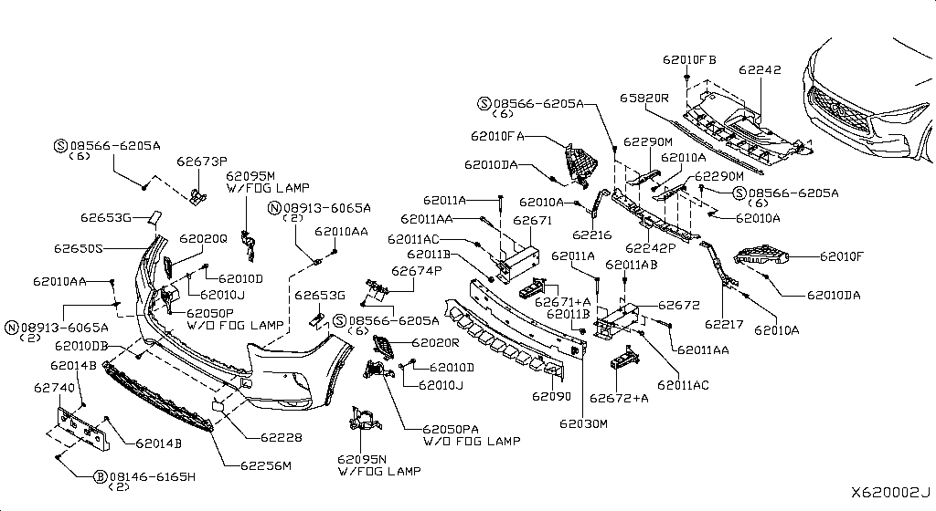 62074-5NA0A Moulding-Fr,Rh Nissan | YoshiParts