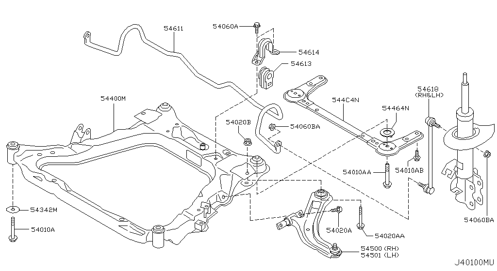 54500-EN001 Link Compl,Rh Nissan | YoshiParts