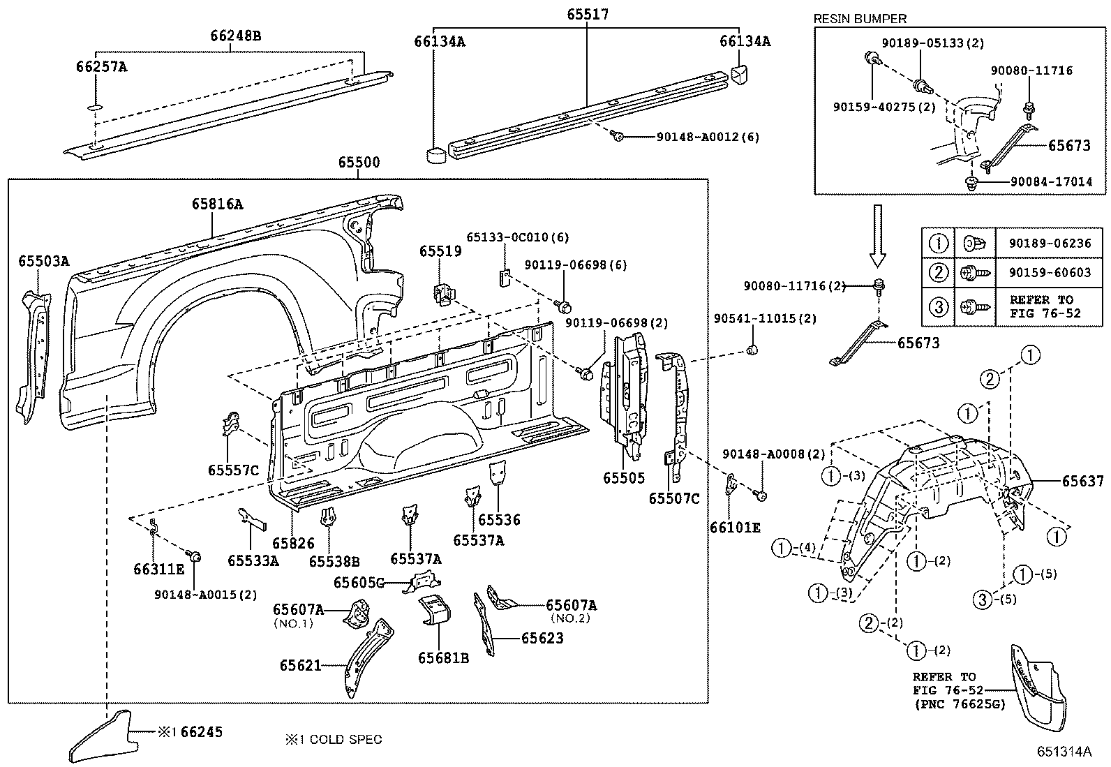 66248-0C060 Protector, Rear Body Side Panel, Rh Toyota | YoshiParts