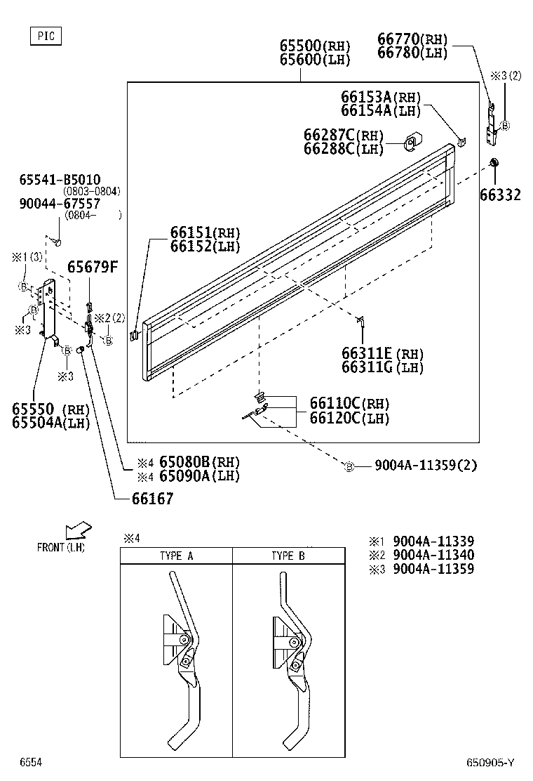 65205-BZ021 Post Sub-Assy, Side Panel Front End, Lh Toyota | YoshiParts