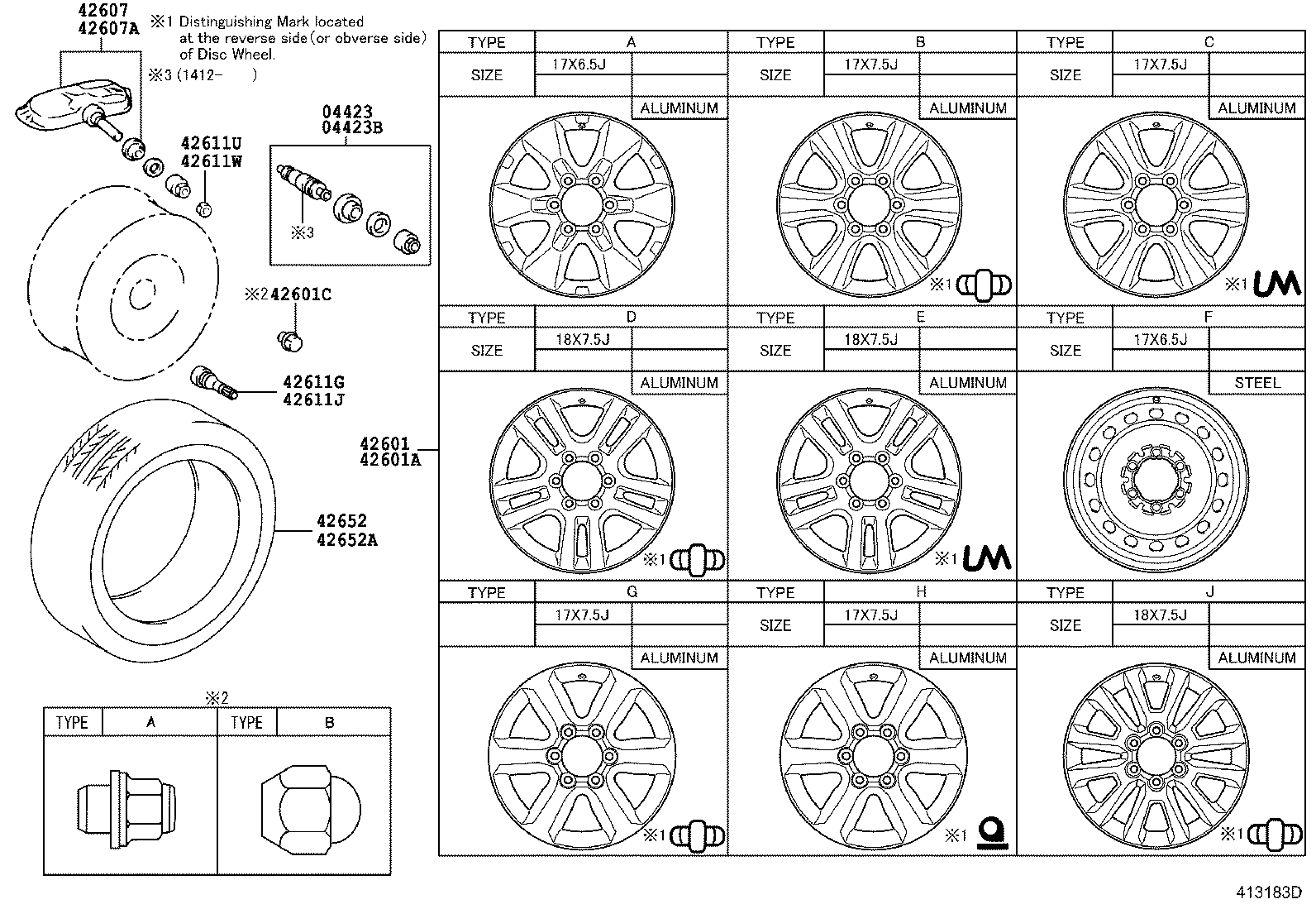 42611-60C00 Wheel, Disc Toyota | YoshiParts