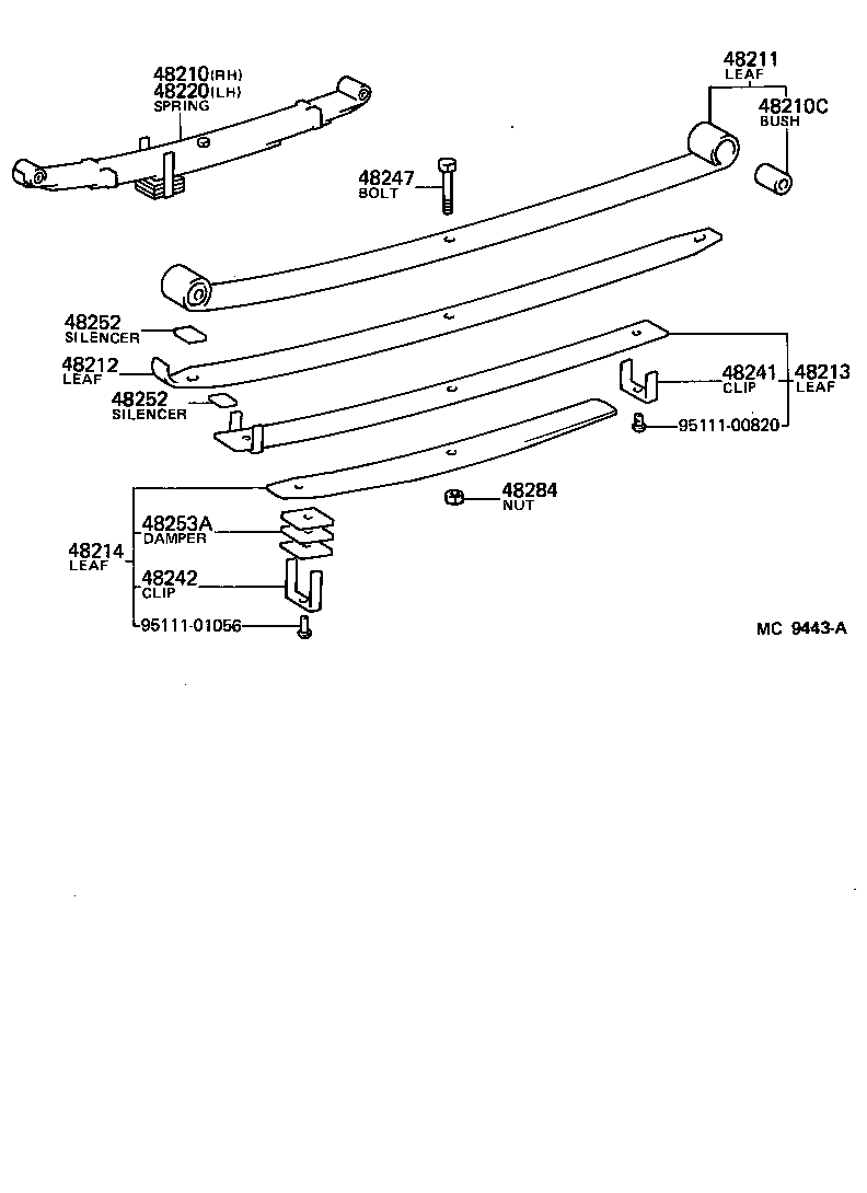 90389-14007 Bush(For Rear Spring Leaf) Toyota | YoshiParts