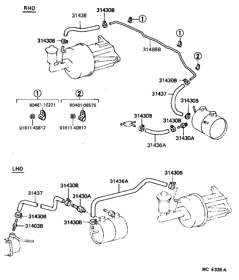 44730-60050 Valve Assy, Vacuum Check Toyota | YoshiParts