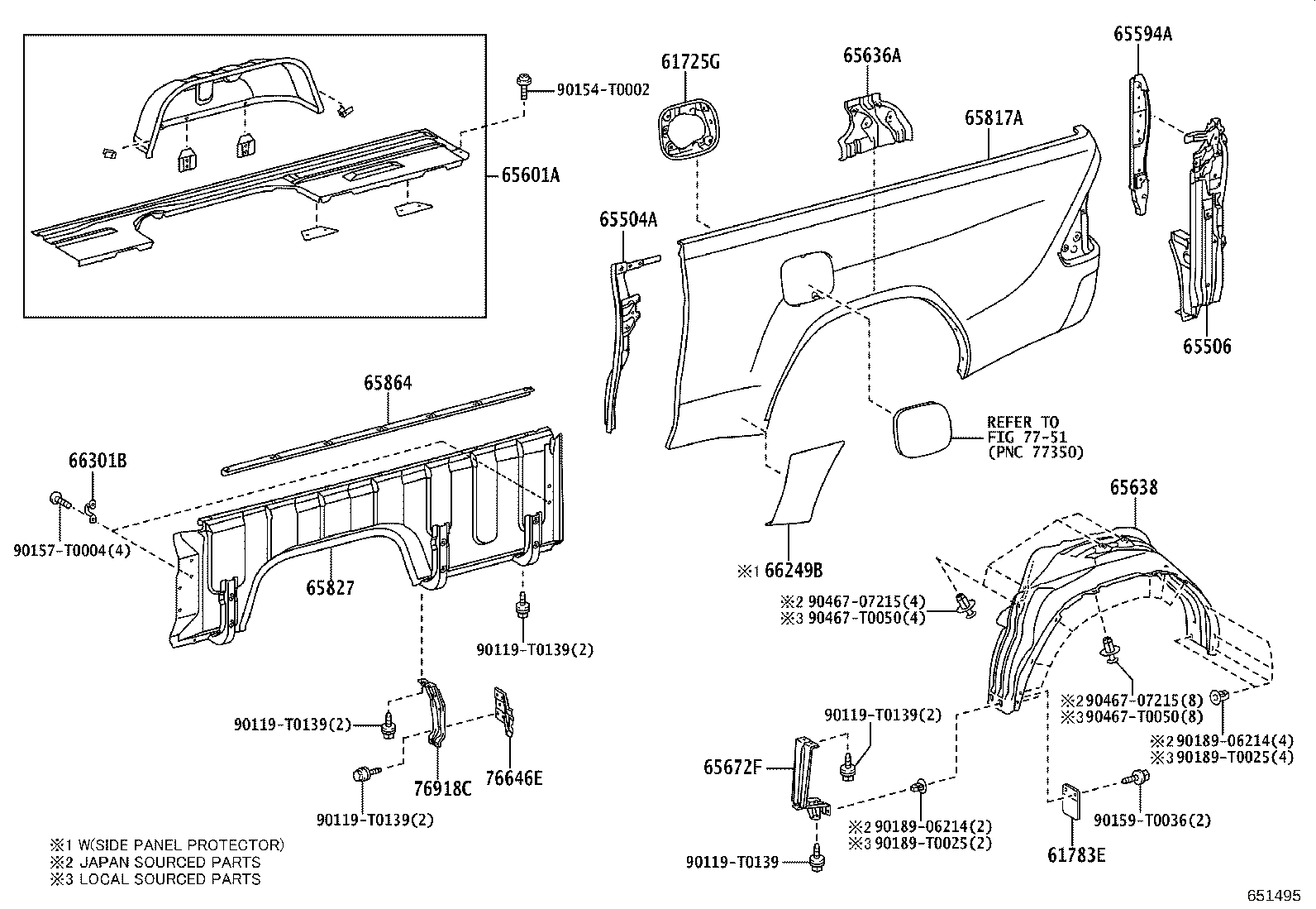 58746-0K060 Protector, Rear Body Side Panel, Lh Toyota | YoshiParts
