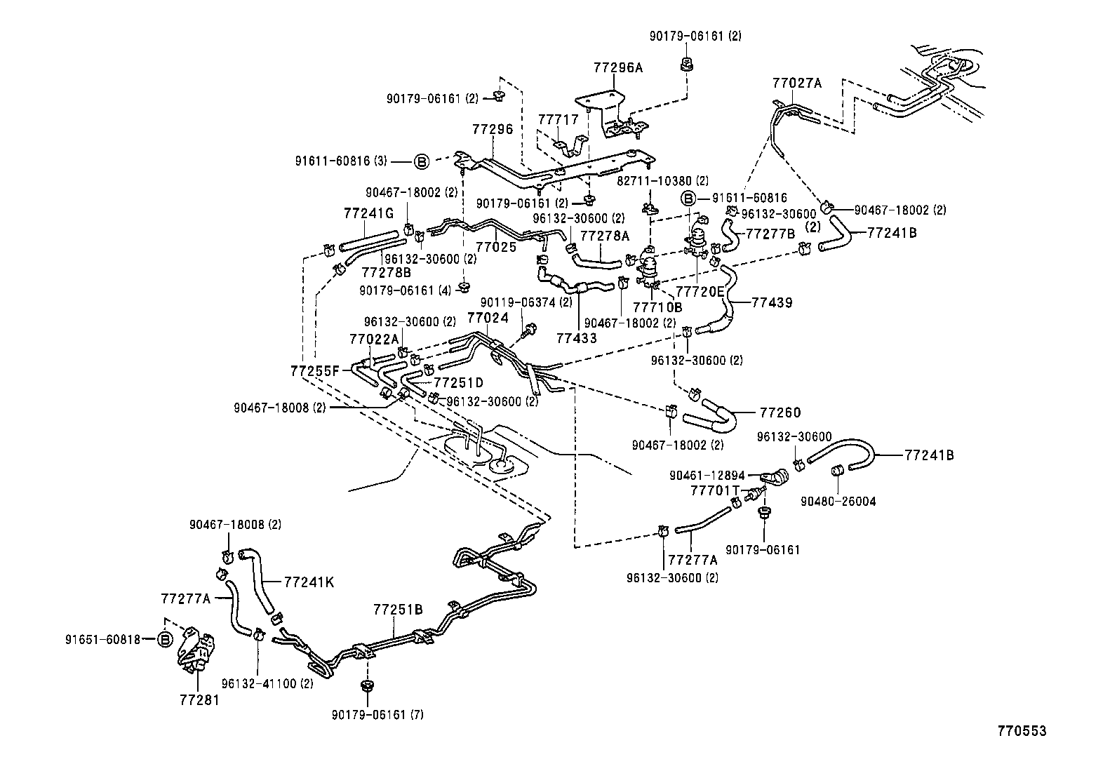 77710-60030 Valve Assy, Fuel Tank Solenoid Main Toyota | YoshiParts
