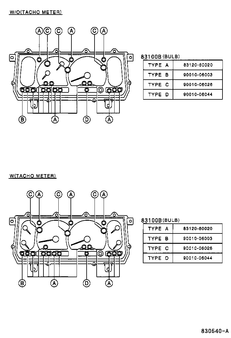 90010-06003 Bulb Assy, Meter Toyota | YoshiParts