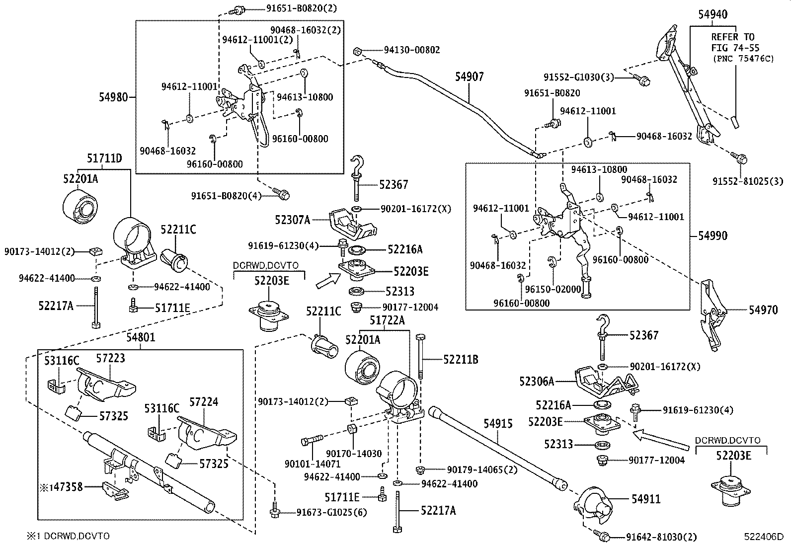 51701-37360 Bracket Sub-Assy, Cab Fr Mounting, Rh Toyota | YoshiParts