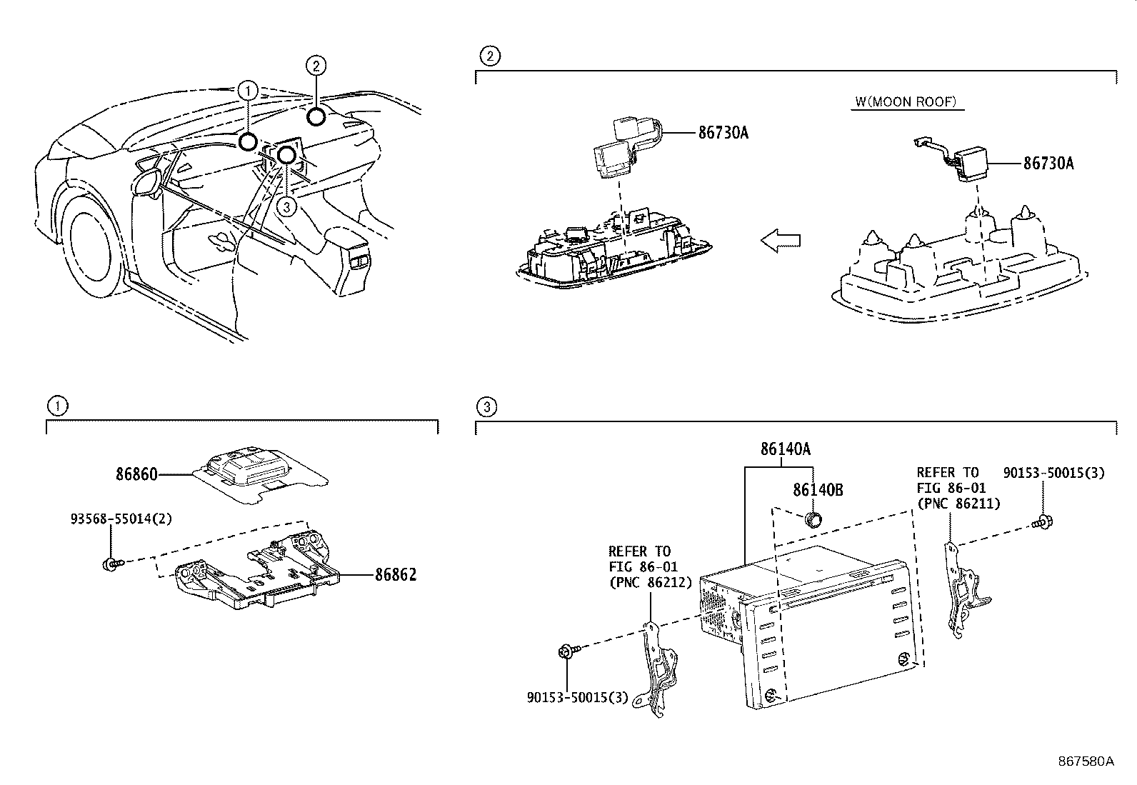 86140-12390 Receiver Assy, Radio & Display Toyota | YoshiParts