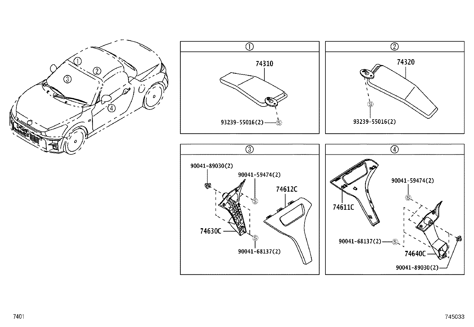 90041-89030 Clip Toyota | YoshiParts