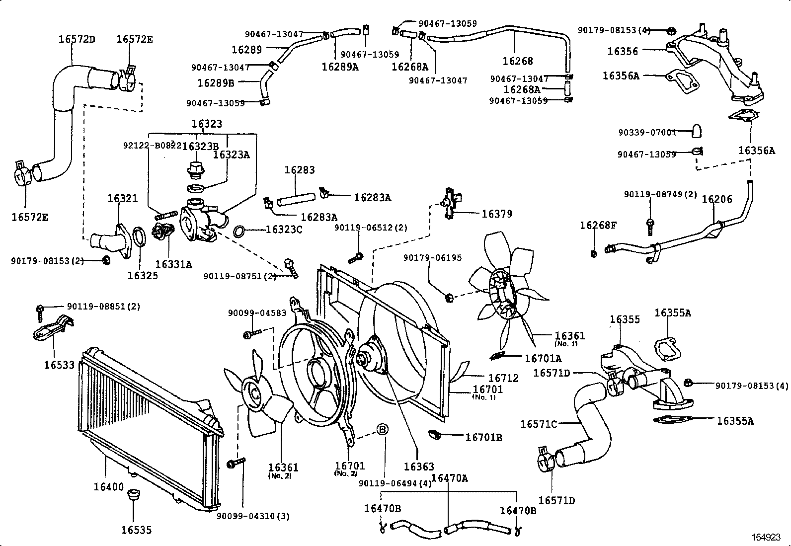 16321-50010 Inlet, Water Toyota | YoshiParts