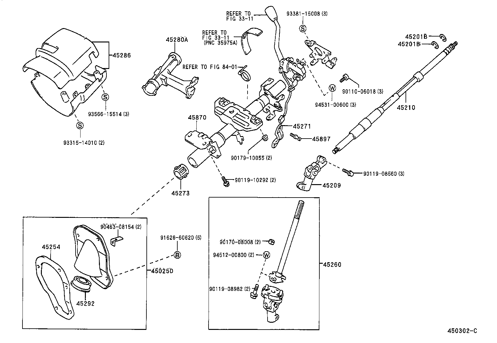45280-35300 Bracket Assy, Steering Column, Upper Toyota | YoshiParts