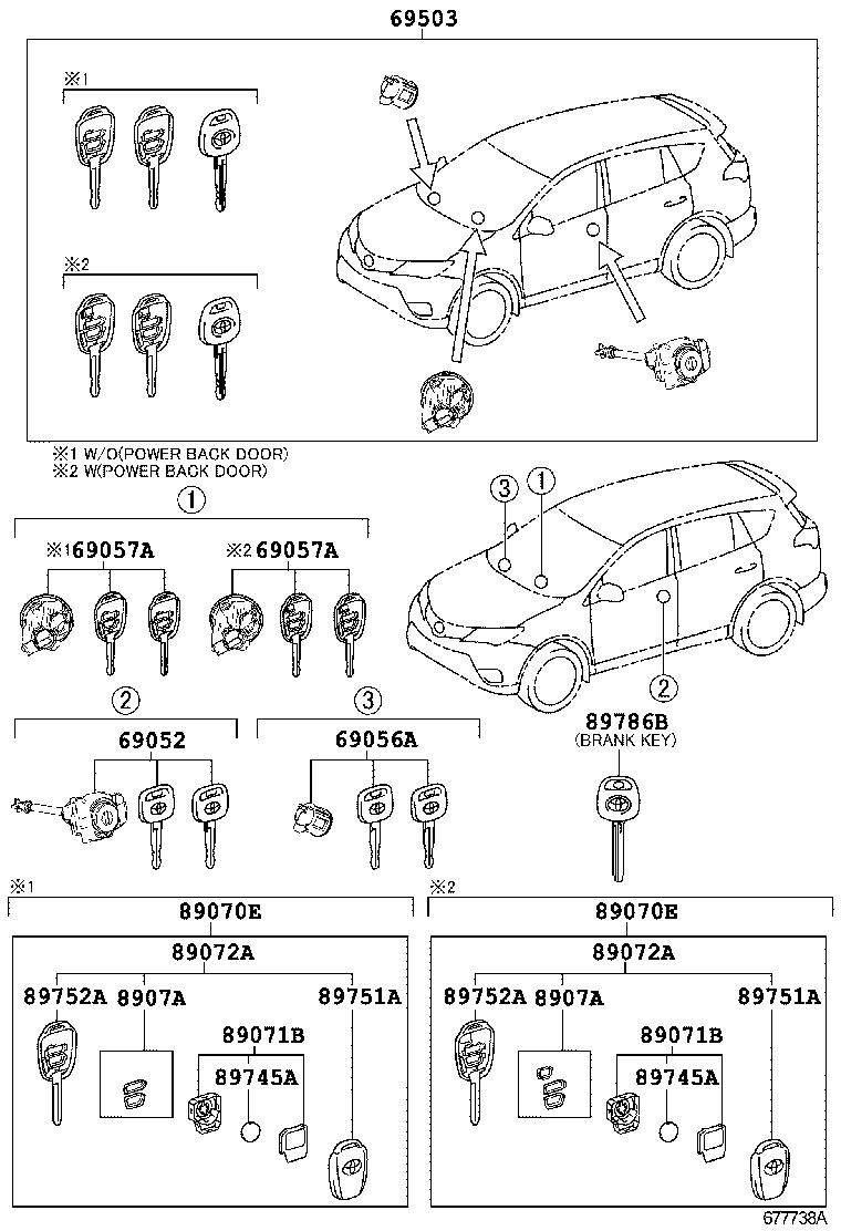 89786-42040 Transmitter, Transponder Key Sub Toyota | YoshiParts