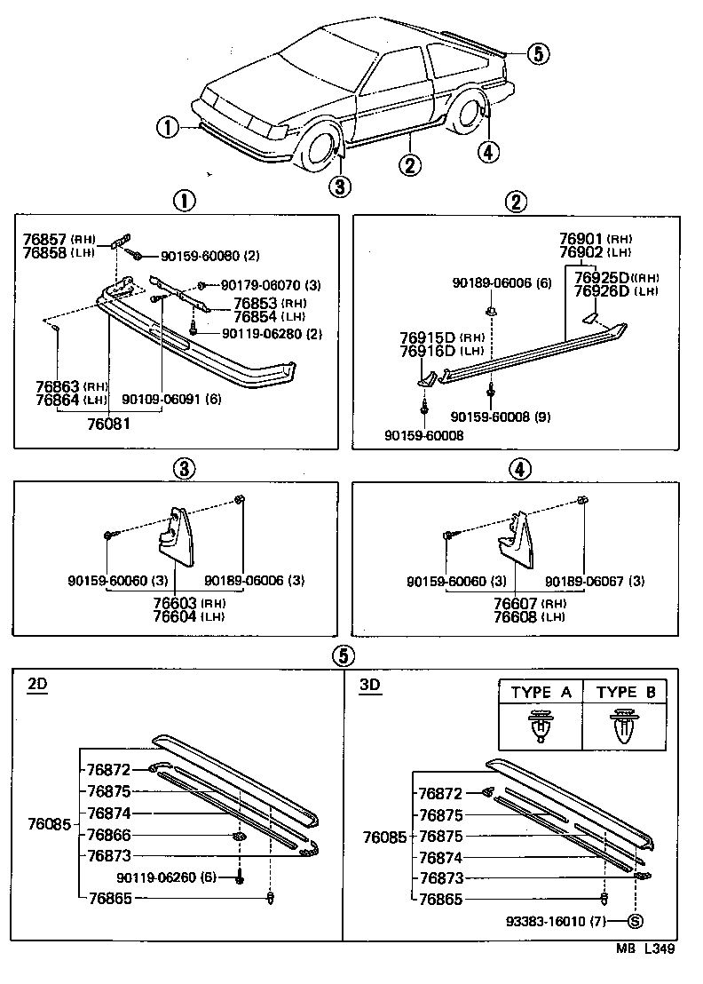 76081-12010 Spoiler Sub-Assy, Fr Toyota | YoshiParts