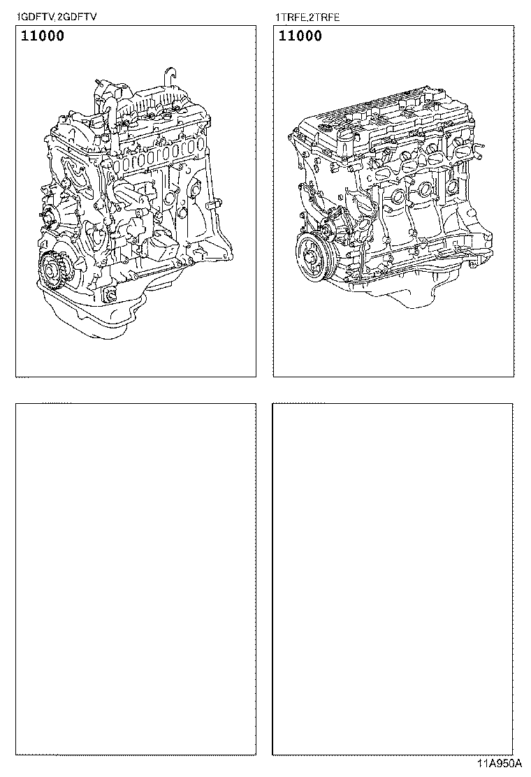 19000-0E190 Engine Assy, Partial Toyota | YoshiParts