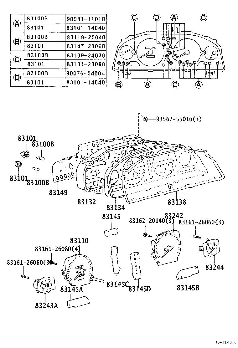 90010-06003 Bulb Assy, Meter Toyota | YoshiParts