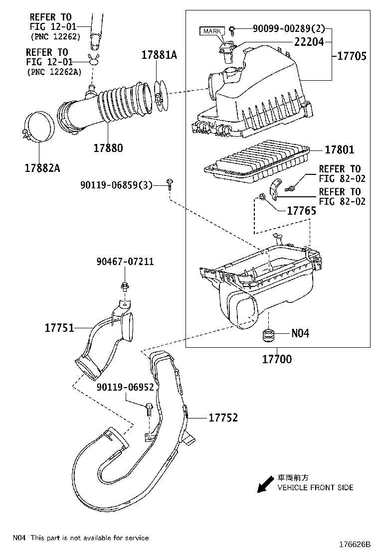 17700-37211 Cleaner Assy, Air W/Element Toyota | YoshiParts