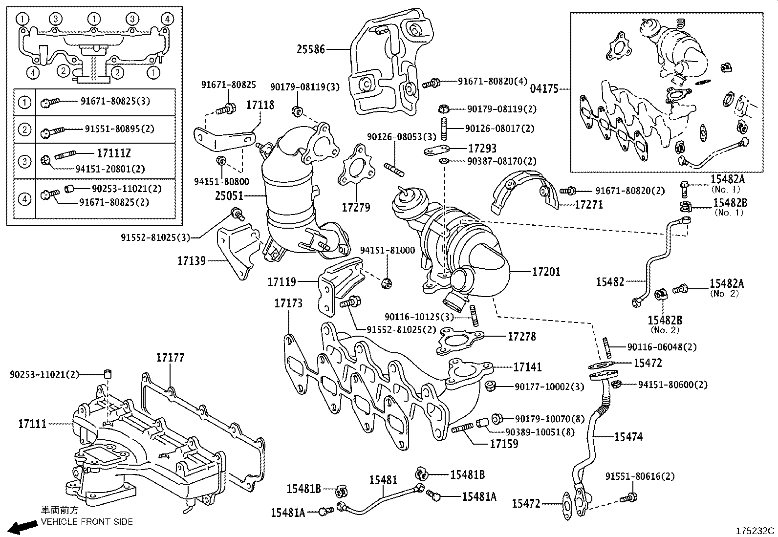 90116-10125 Bolt, Stud Toyota | YoshiParts