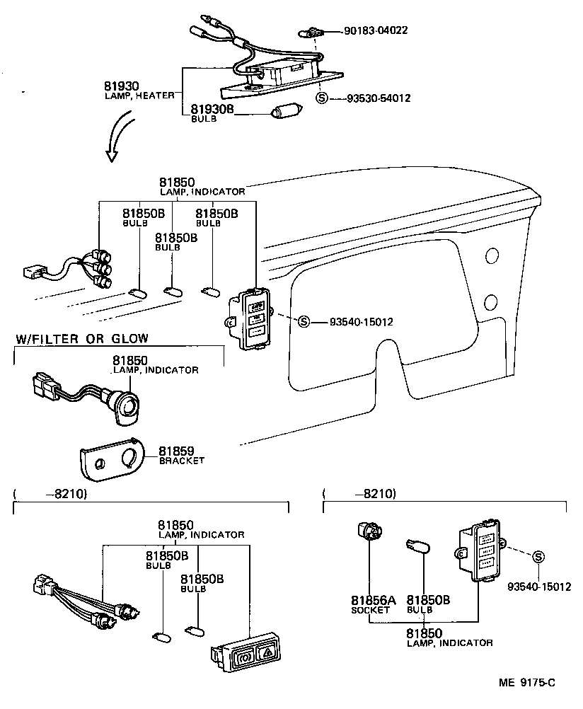 81850-60260 Lamp Assy, Indicator Toyota | YoshiParts