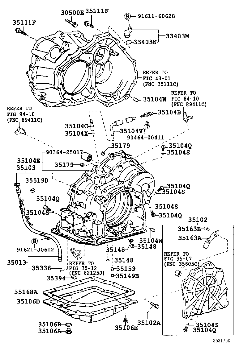 35168-21020 Gasket, Transaxle Oil Pan Toyota | YoshiParts