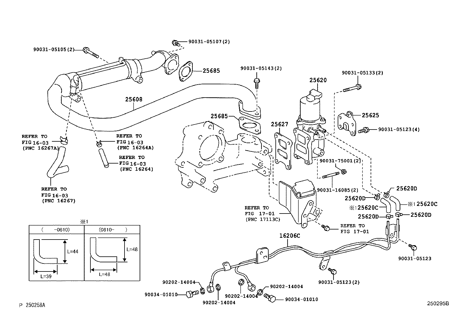 16206-E0440 Pipe Sub-Assy, Water By-Pass Toyota | YoshiParts