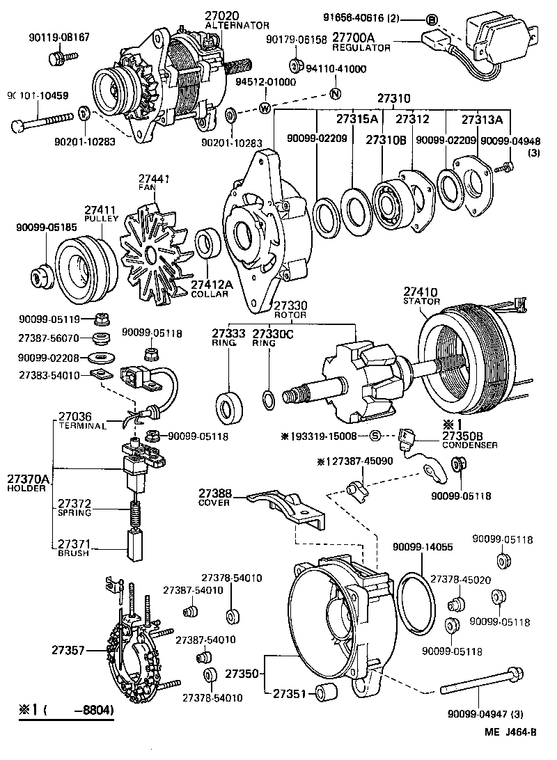 27700-57090 Regulator Assy, Generator Toyota | YoshiParts