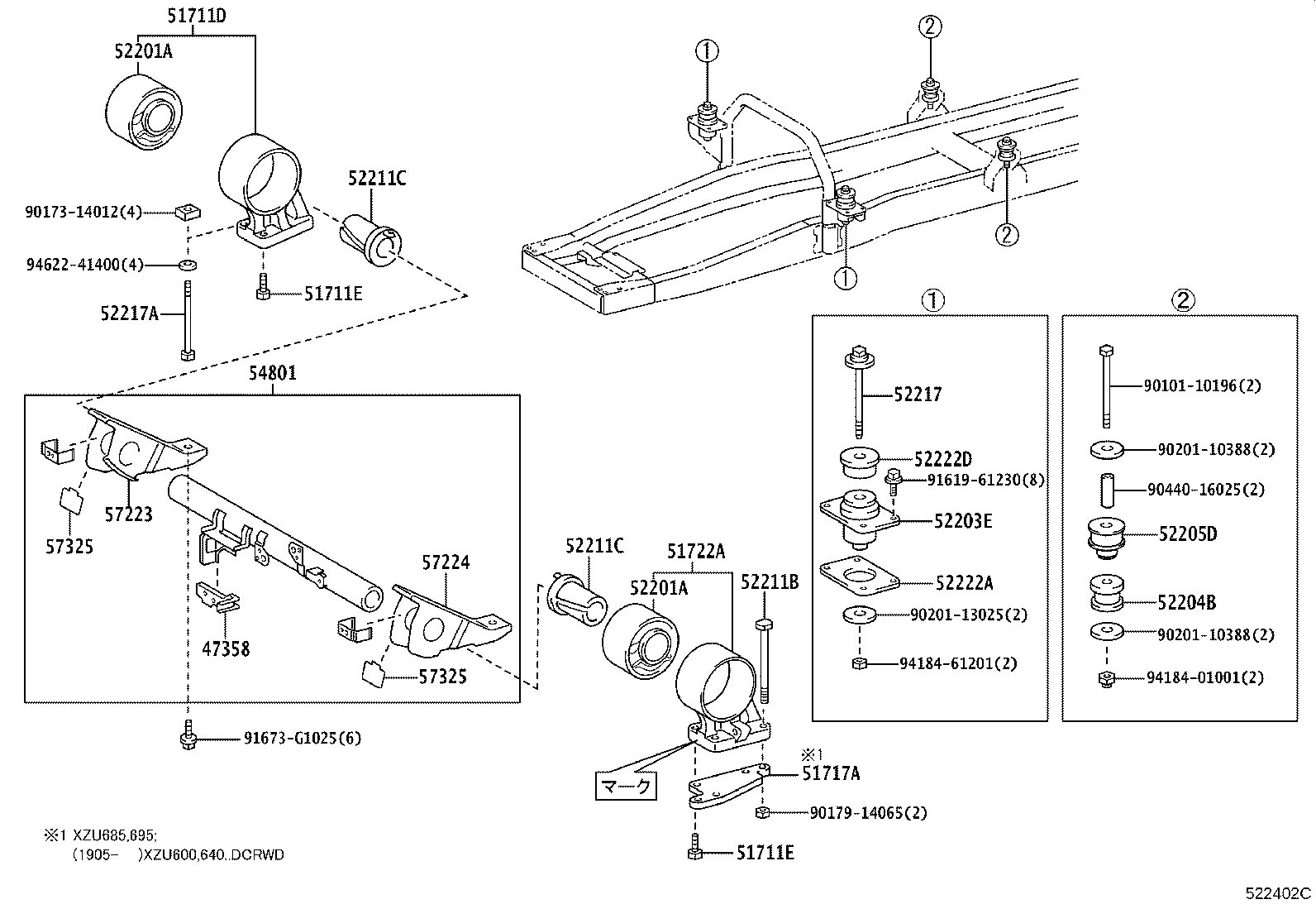 51701-37360 Bracket Sub-Assy, Cab Fr Mounting, Rh Toyota | YoshiParts