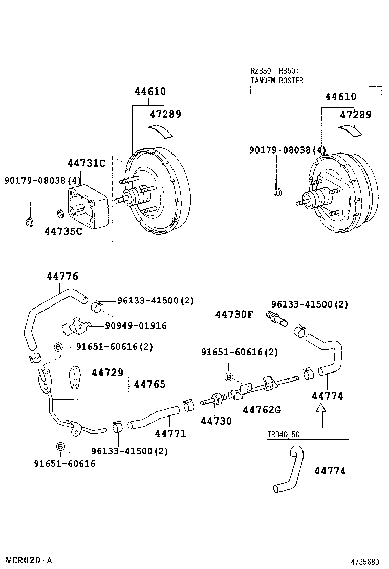 44730-22120 Valve Assy, Vacuum Check(For Brake) Toyota | YoshiParts