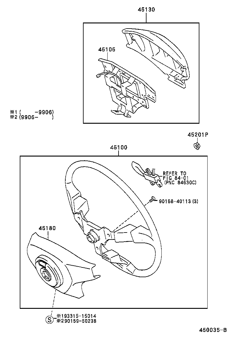 45100-60320-B0 Wheel Assy, Steering Toyota | YoshiParts