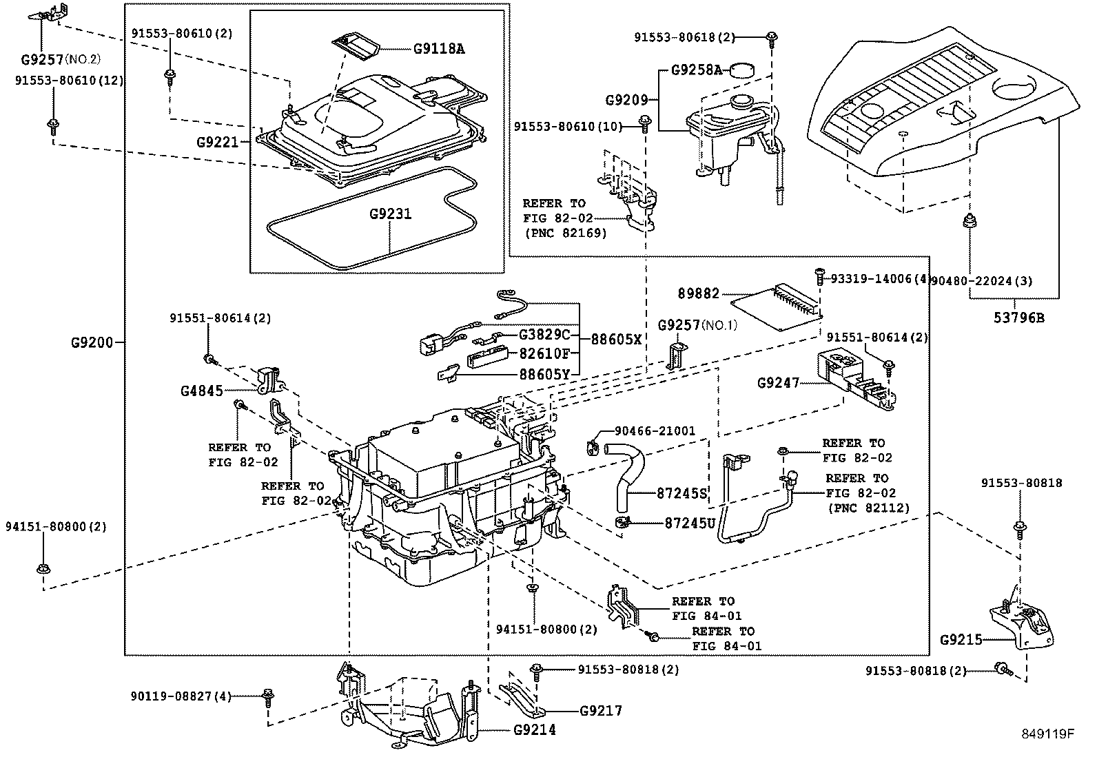 G9214-48012 Bracket, Inverter, No.1 Toyota | YoshiParts