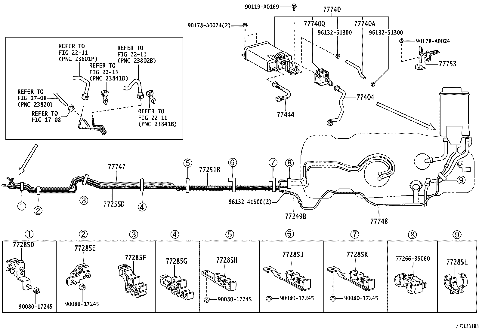 77740-04020 Canister Assy, Charcoal Toyota | YoshiParts