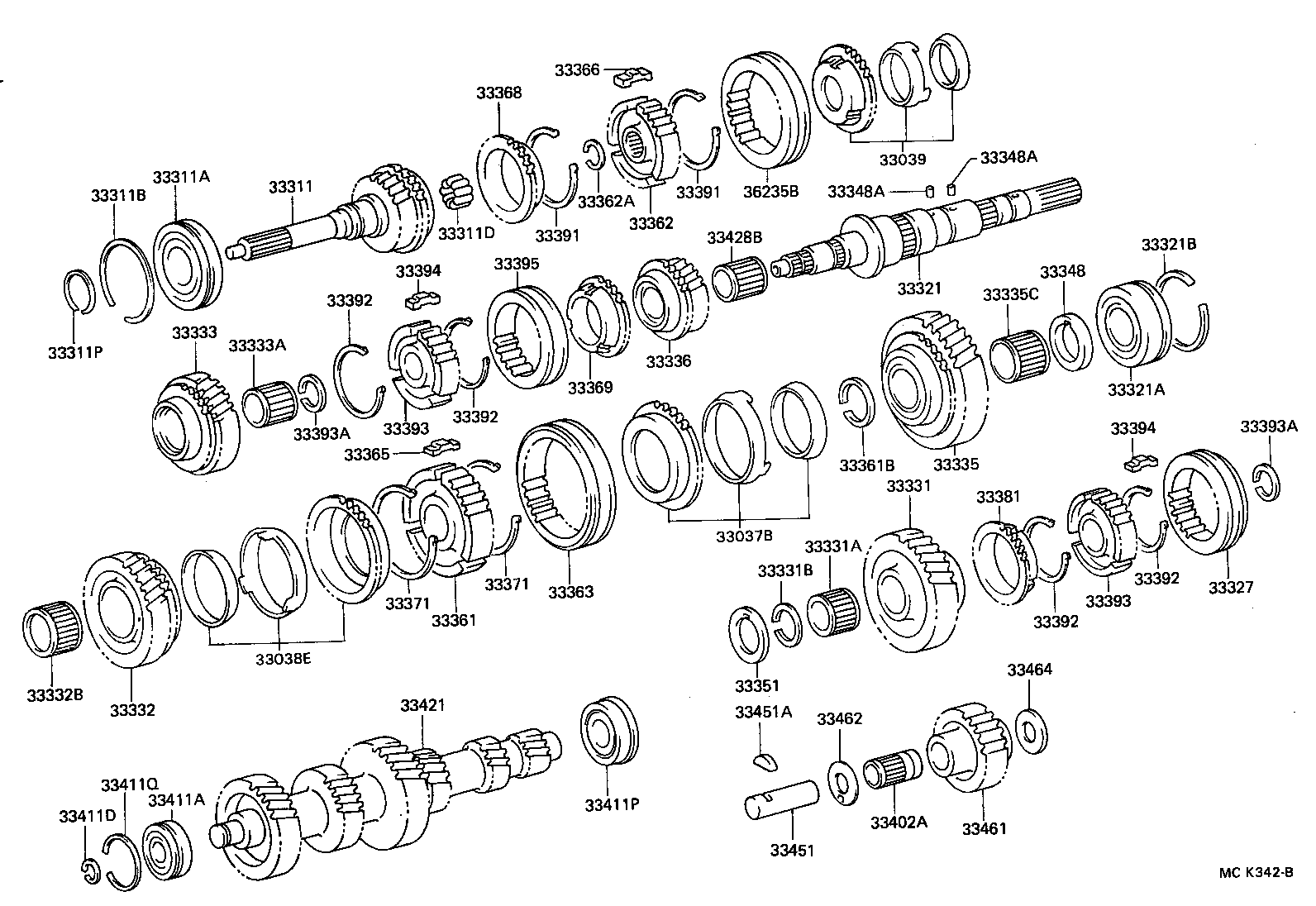 33362 60010 Hub Transmission Clutch No 2 Toyota YoshiParts 33362 60010 Hub Transmission Clutch No 2 Toyota YoshiParts