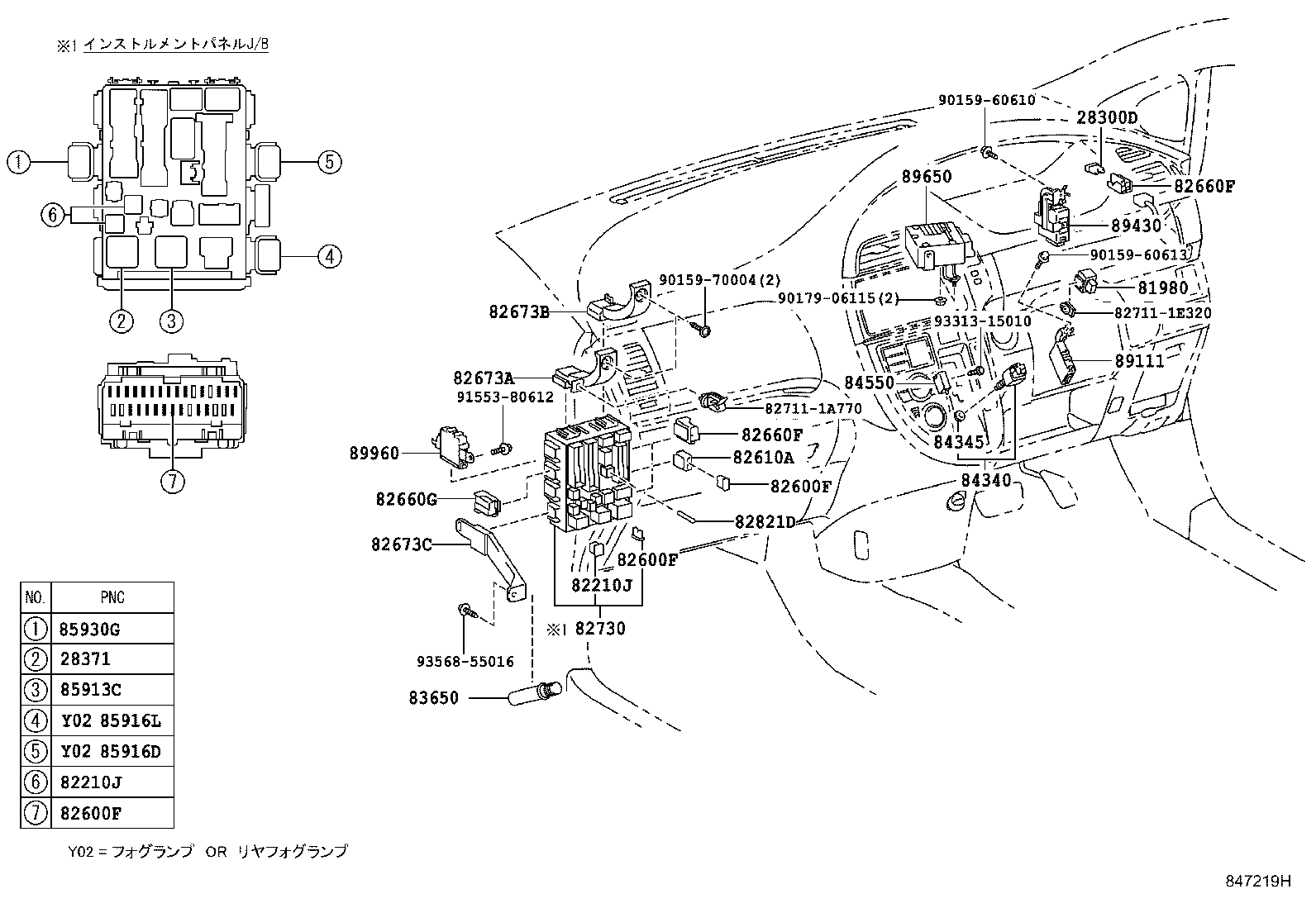 82730-52B00 Block Assy, Instrument Panel Junction Toyota | YoshiParts