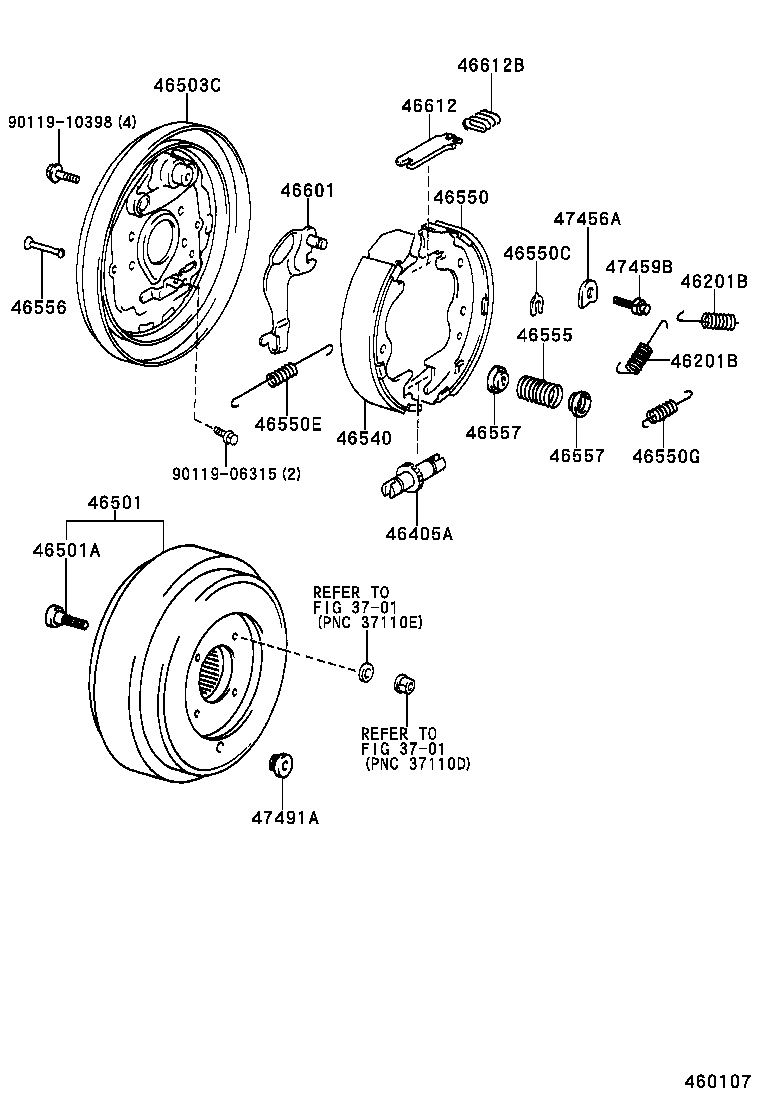 90114-11124 Bolt, Serration Toyota | YoshiParts
