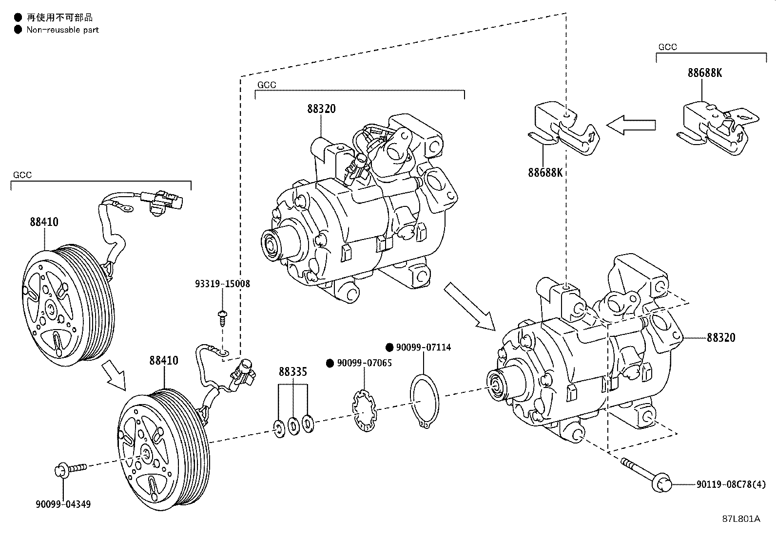 88320-0D150 Compressor Assy, Cooler Toyota | YoshiParts