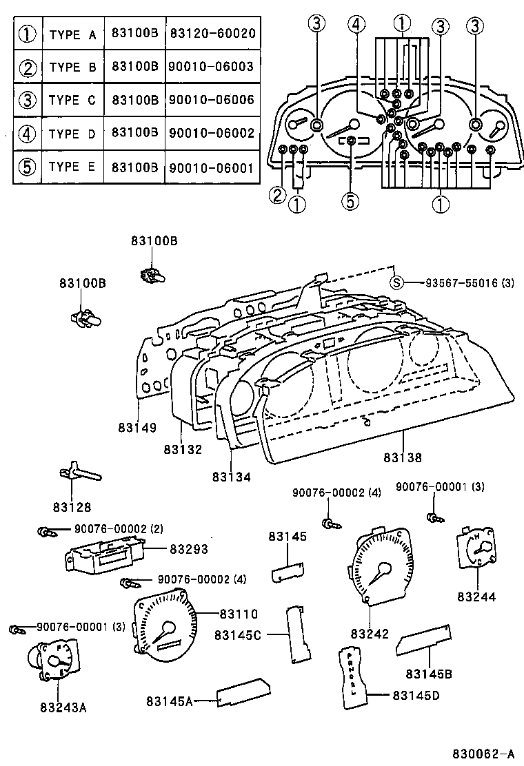 90010-06003 Bulb Assy, Meter Toyota | YoshiParts