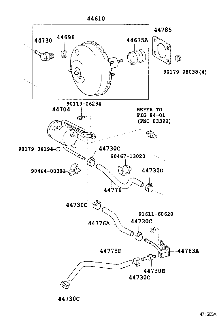 44730-60050 Valve Assy, Vacuum Check Toyota | YoshiParts