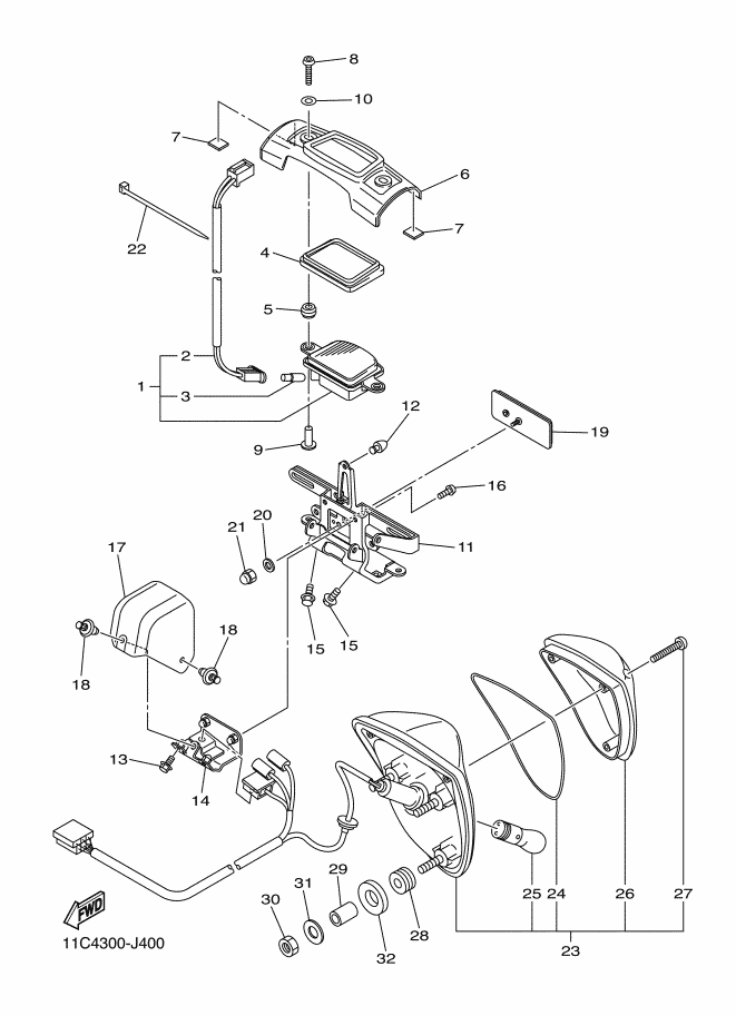 3D8-21652-00-00 Protector Yamaha | YoshiParts