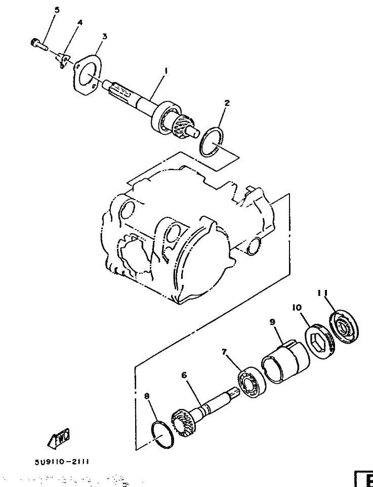 3L5-17410-00-00 Main Axle Comp. (15T) Yamaha | YoshiParts