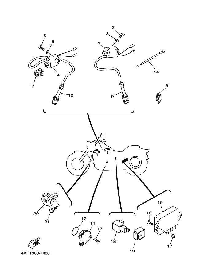 1L9-82540-00-00 Neutral Switch Assy Yamaha | YoshiParts