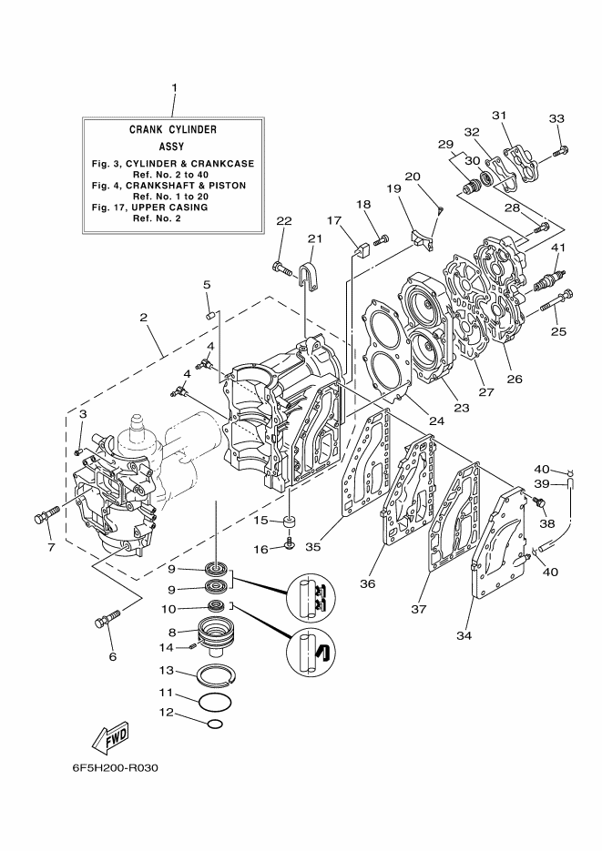6F5-41111-01-1S Inner Cover, Exhaust Yamaha | YoshiParts