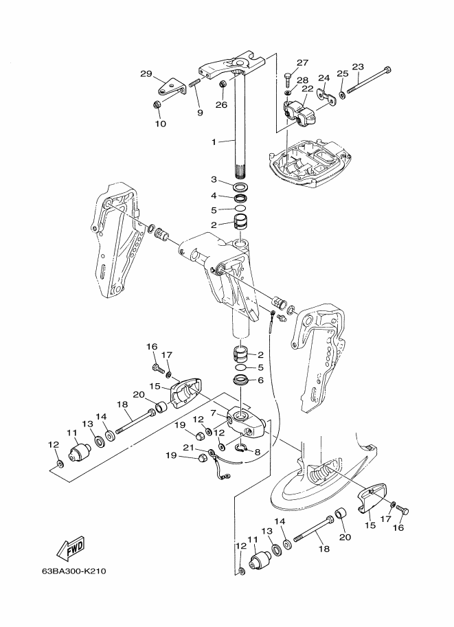 687-44555-00-00 Mount Damper, Lower Side Yamaha | YoshiParts