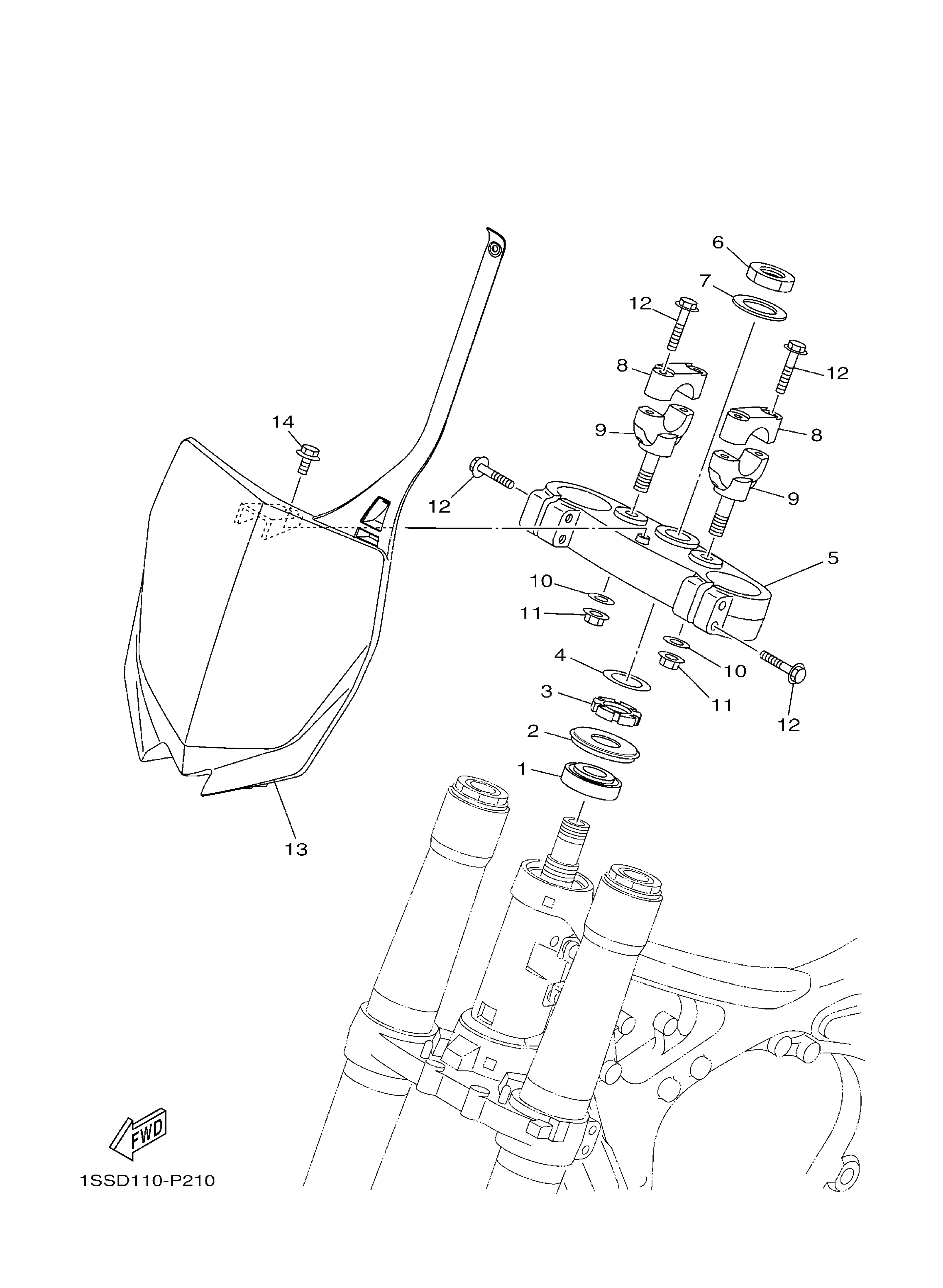 17D-23485-50-00 Plate, Number Yamaha | YoshiParts