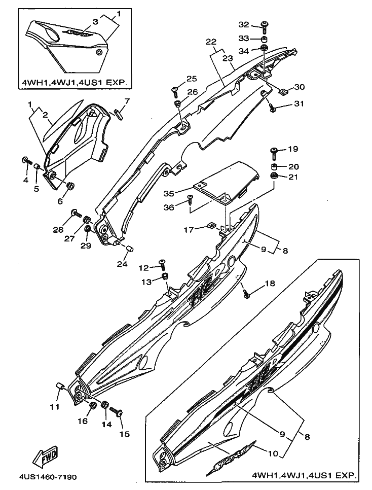 90167-05025-00 Screw, Tapping Yamaha | YoshiParts