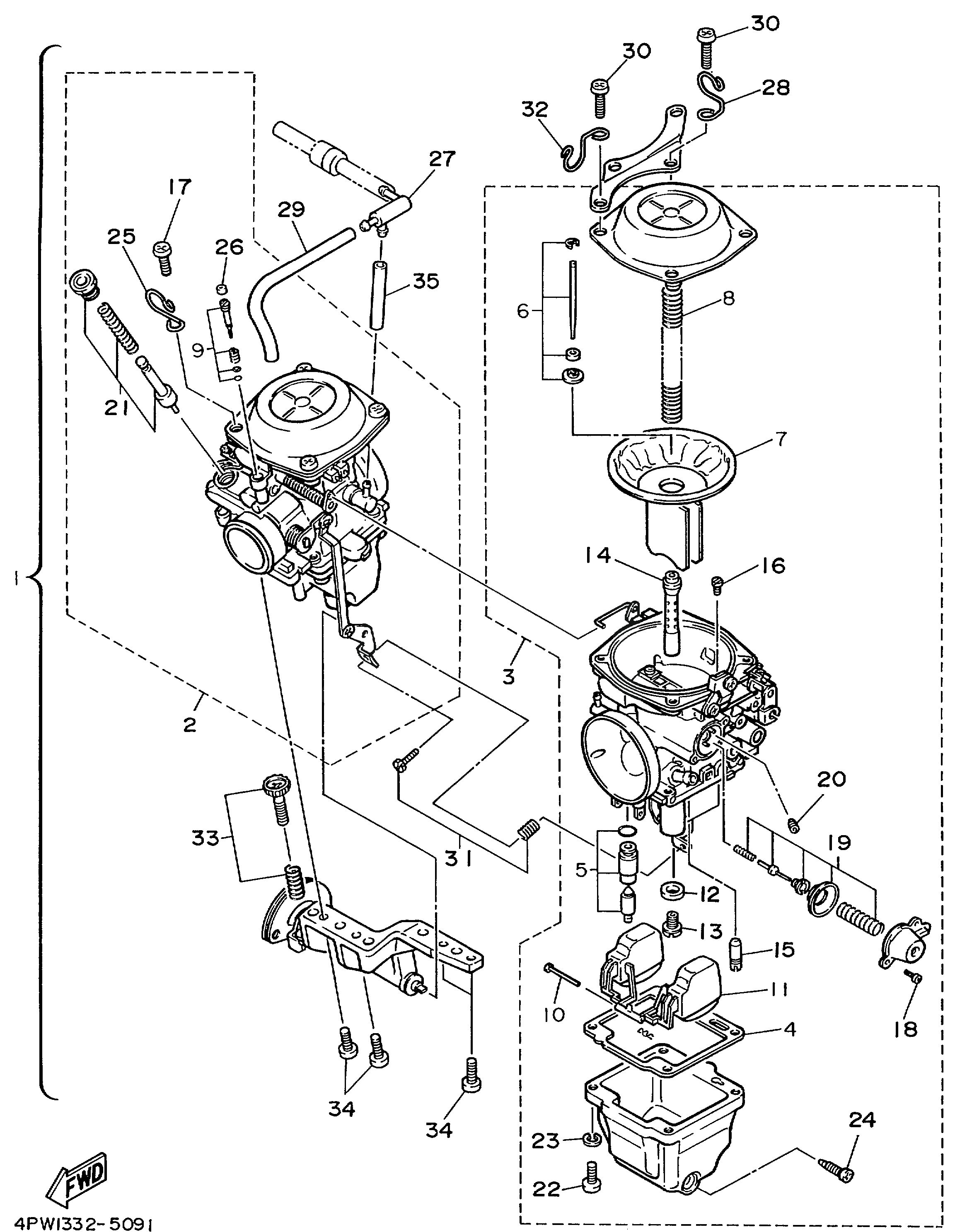 3CF-1410A-00-00 Starter Set Yamaha | YoshiParts
